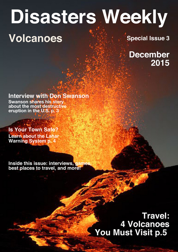 Natural Disasters: Volcano Edition - Special Issue: Volcanoes - A ...