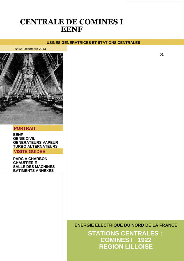 Station Centrale de Comines I - N°12 Stations Centrales et Usines ...